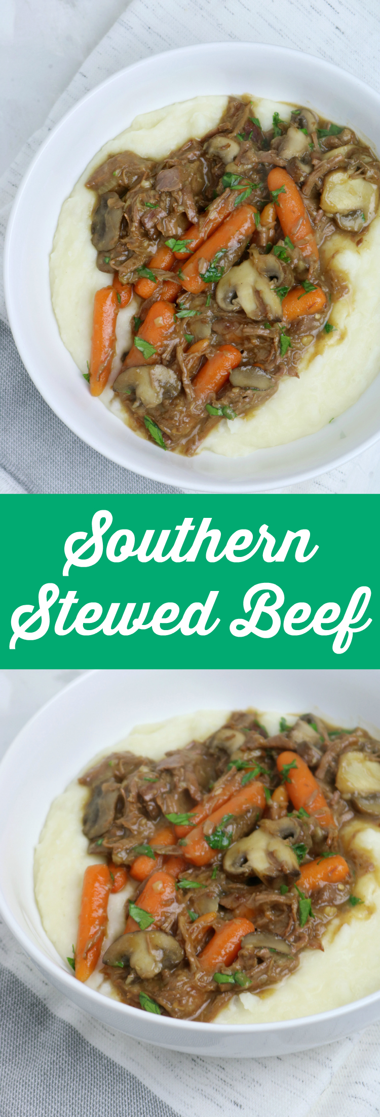 Southern Style Stewed Beef - Blue Cheese Bungalow